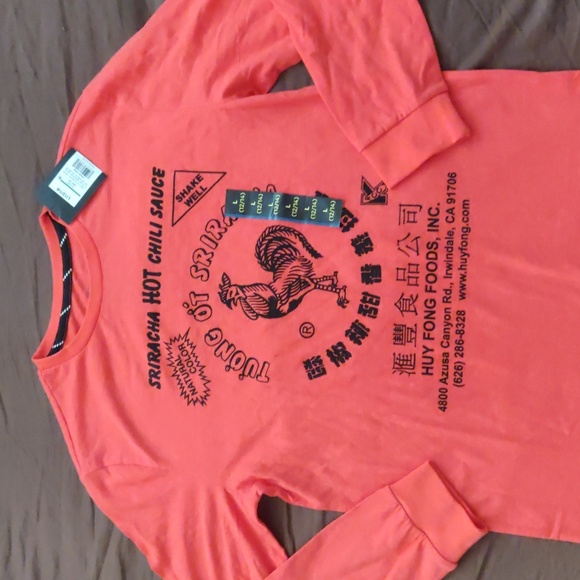 Shirts & Tops | Sriracha Hot Chili Sauce Long Sleeve Tee Shirt For Kids ...